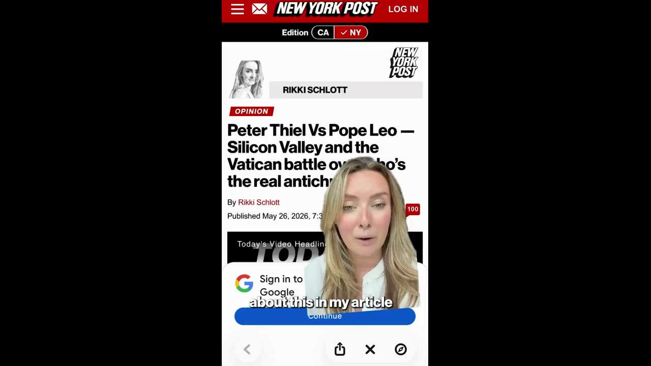 Peter Thiel VS Pope Leo — Who is the real antichrist