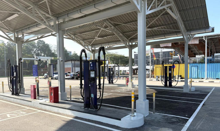 ChargEV Tangkak pitstop upgraded with 400kW grid supply and covered ...