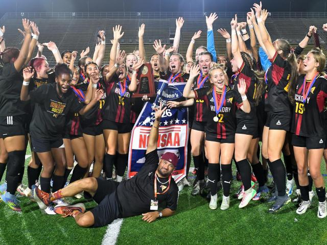 Hickory wins first girls soccer title, downs Dixon in 5A championship game