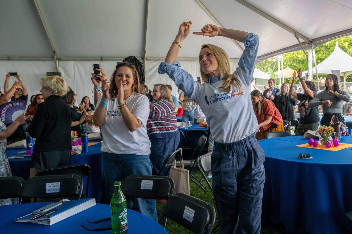 Jennifer Siebel Newsom encourages sports for CA body, mind at ...