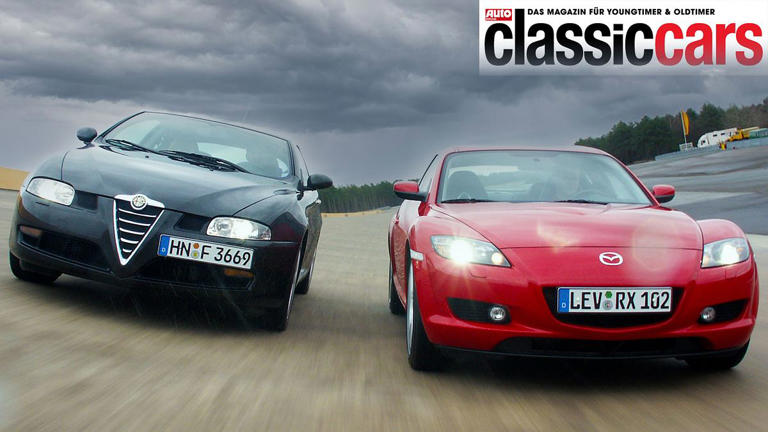 Busso gegen Wankel: Alfa Romeo GT V6 trifft Mazda RX-8
