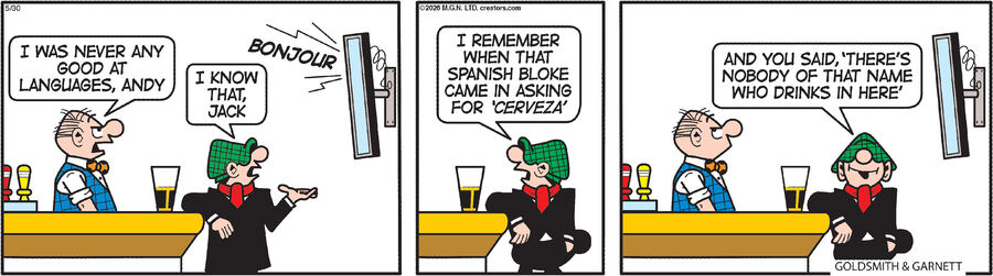 Latest comics publications from Andy Capp on June 1, 2026