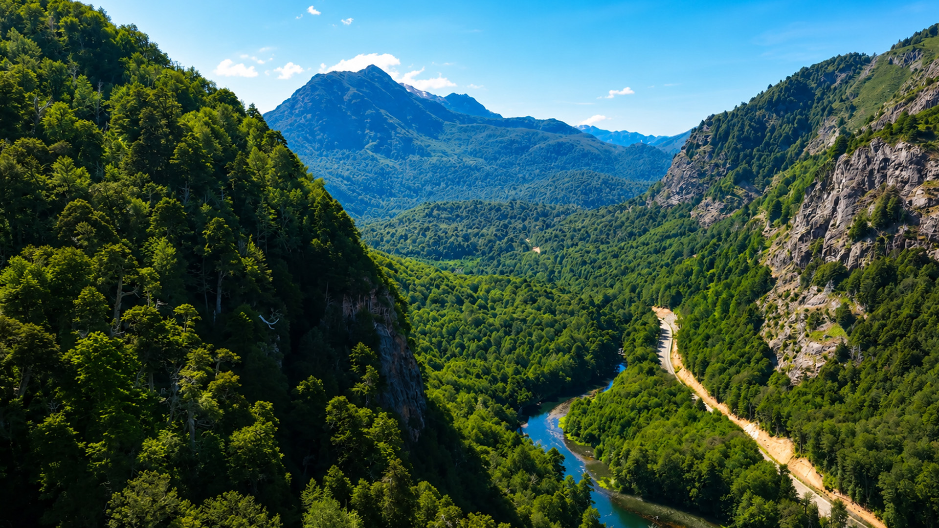 Where does this remote mountain road lead?