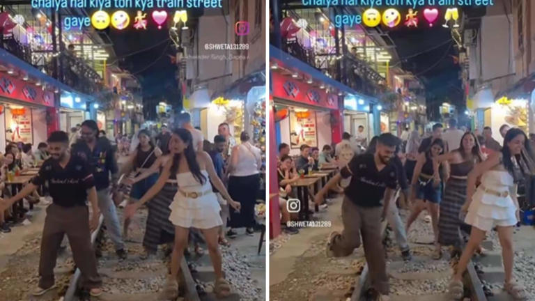 Indians dancing to SRK’s Chaiyya Chaiyya song on Vietnam railway track ...