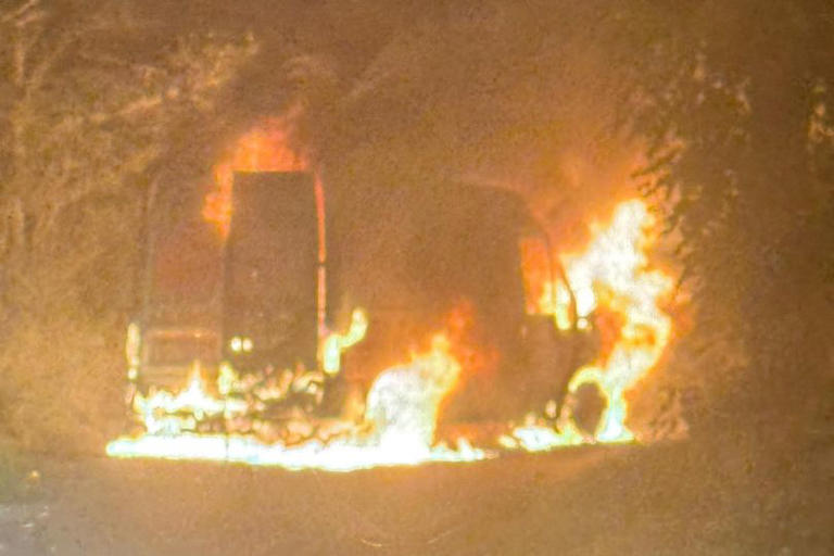 Vehicle utterly destroyed in fire on busy Chelmsford road