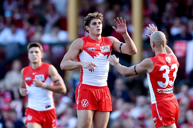 Curnow’s eight-goal haul leads way as Swans run riot against Tigers