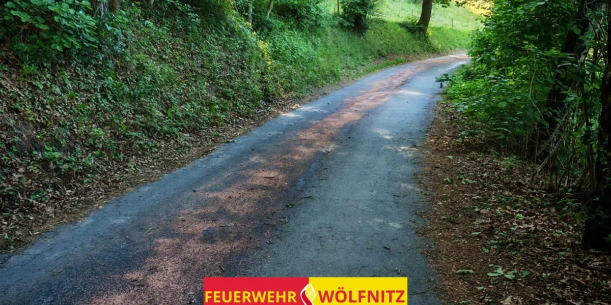 300 Meter Ölspur sorgte für Feuerwehreinsatz in Klagenfurt