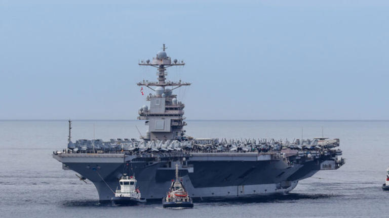 Zo groeide het vliegdekschip USS Gerald R Ford voor de Verenigde Staten ...