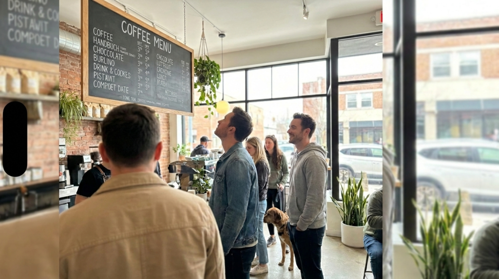 Coffee shop customers thought they were seeing double during this twin ...