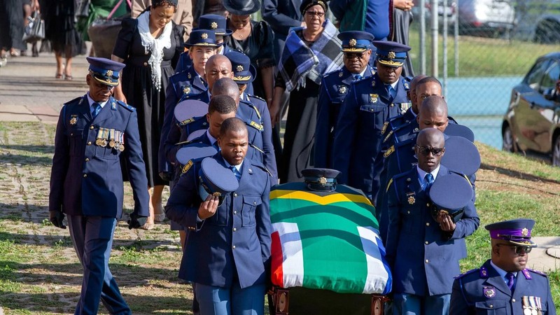 South African police officer Mandla Khuzwayo laid to rest