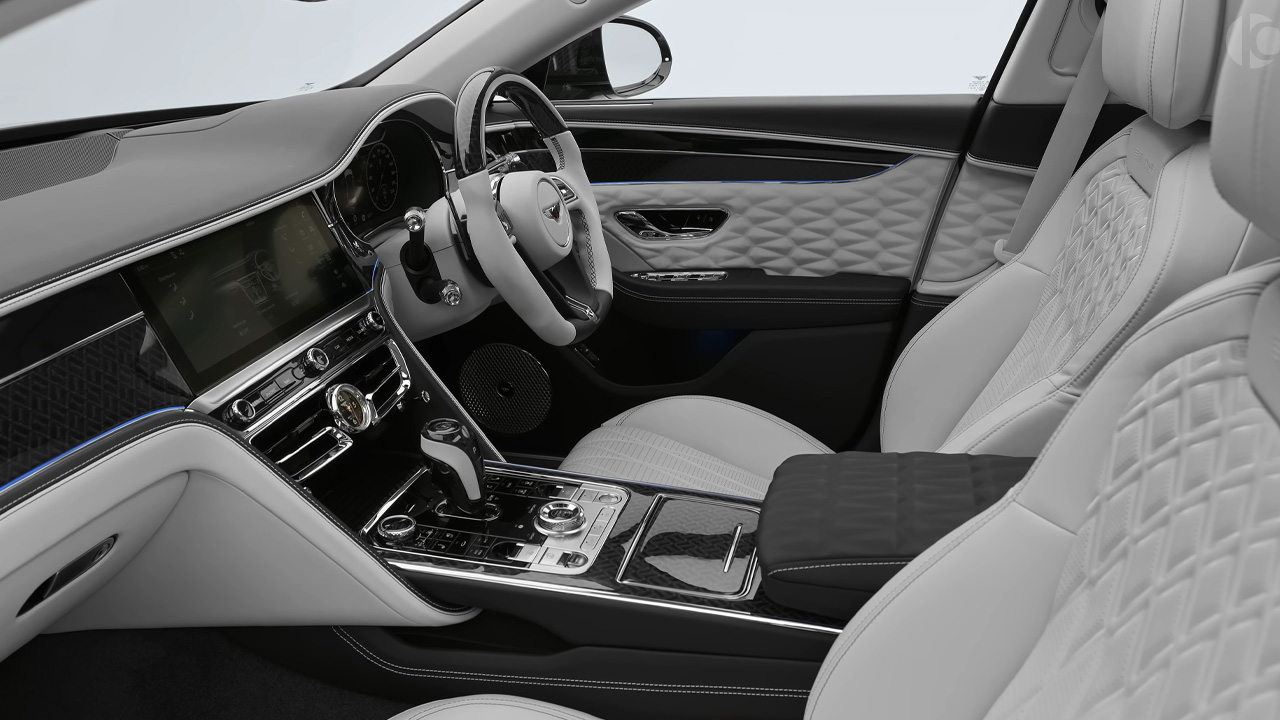 Aesthetic details inside radically modified Bentley Flying Spur custom ...