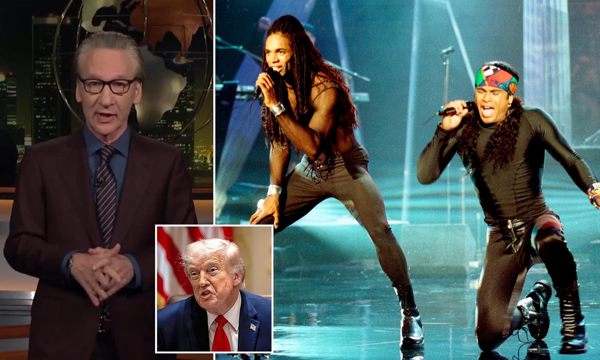 Bill Maher's brutal barb about Trump and Milli Vanilli as he roasts ...