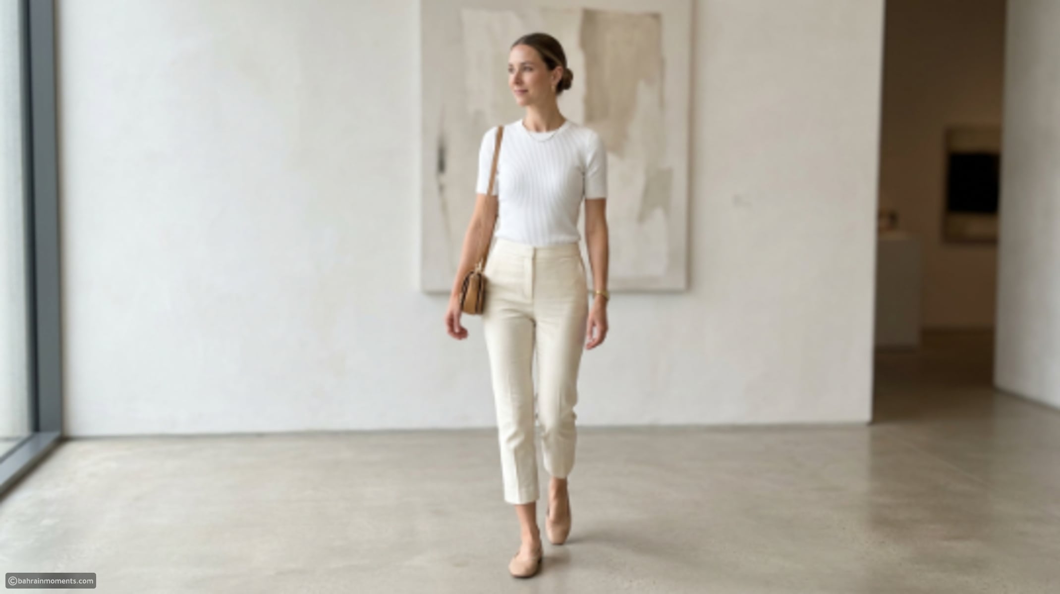 Suddenly, wearing capri pants with flats instead of heels feels so right