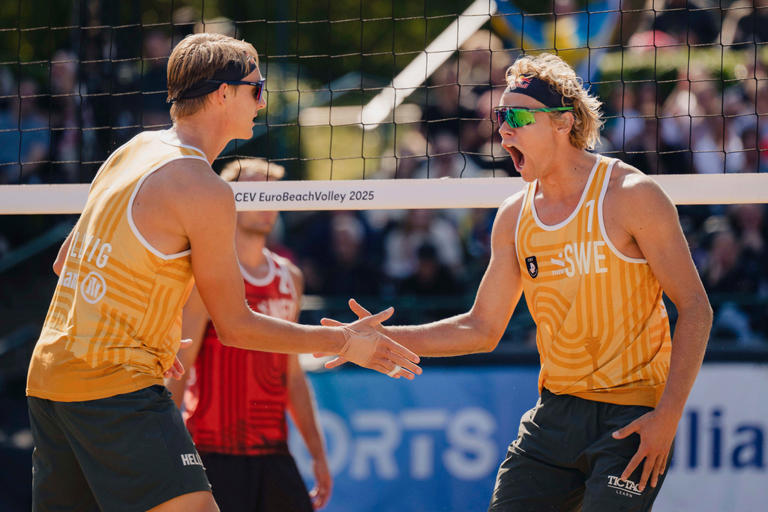 Åhman/Hellvig klara för semifinal i Tjeckien