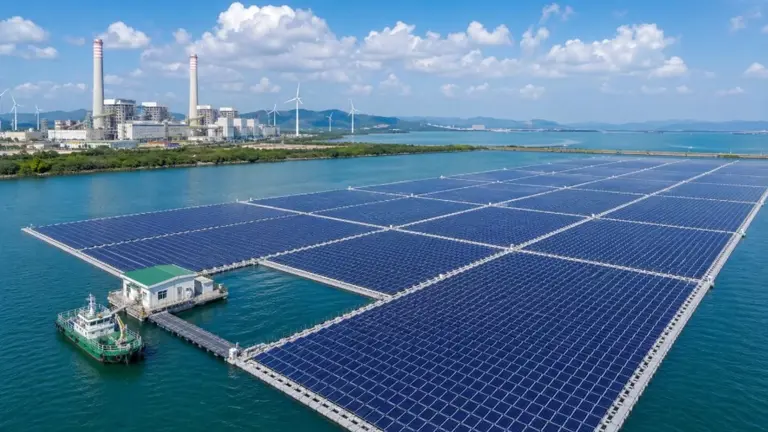 Plovoucí fotovoltaika na moři vyrábí víc energie než solární panely na ...