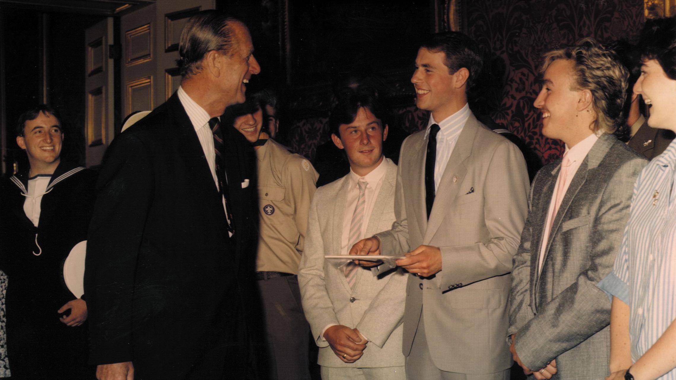 Autistic award winner shares joke with Edward