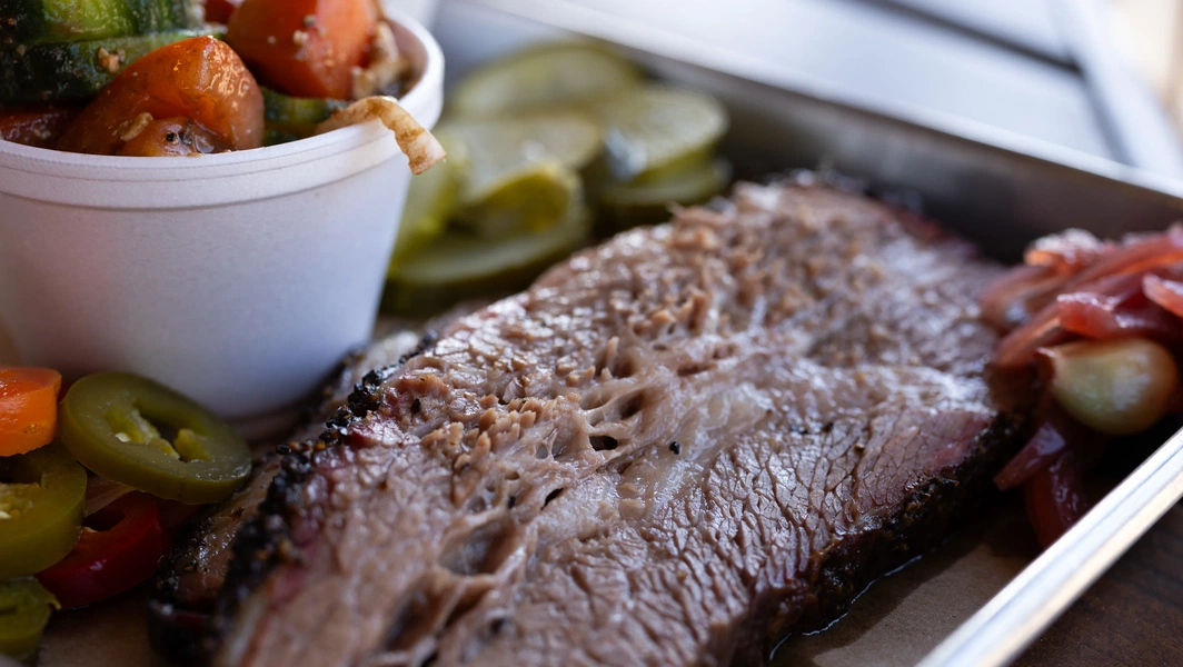 Houston barbecue pits split over stuffed baked potatoes