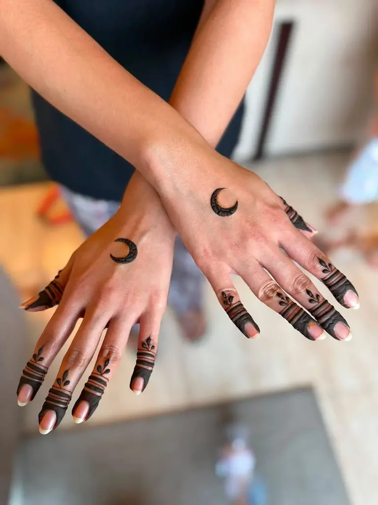 Photos: From floral to crescents, different henna designs for Eid 2026