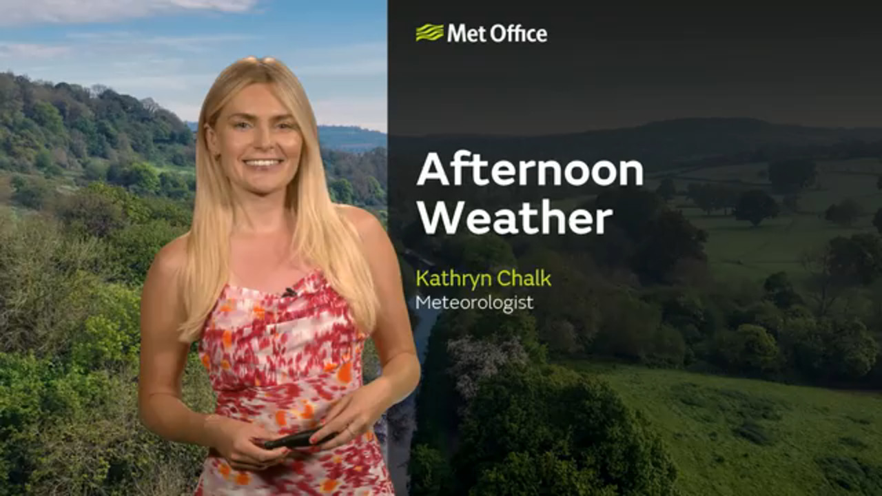 Met Office Saturday afternoon weather forecast 30/05/26