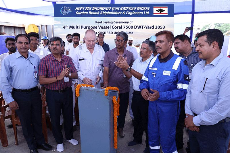 Garden Reach Shipbuilders and Engineers lays keel for fourth MPV ...