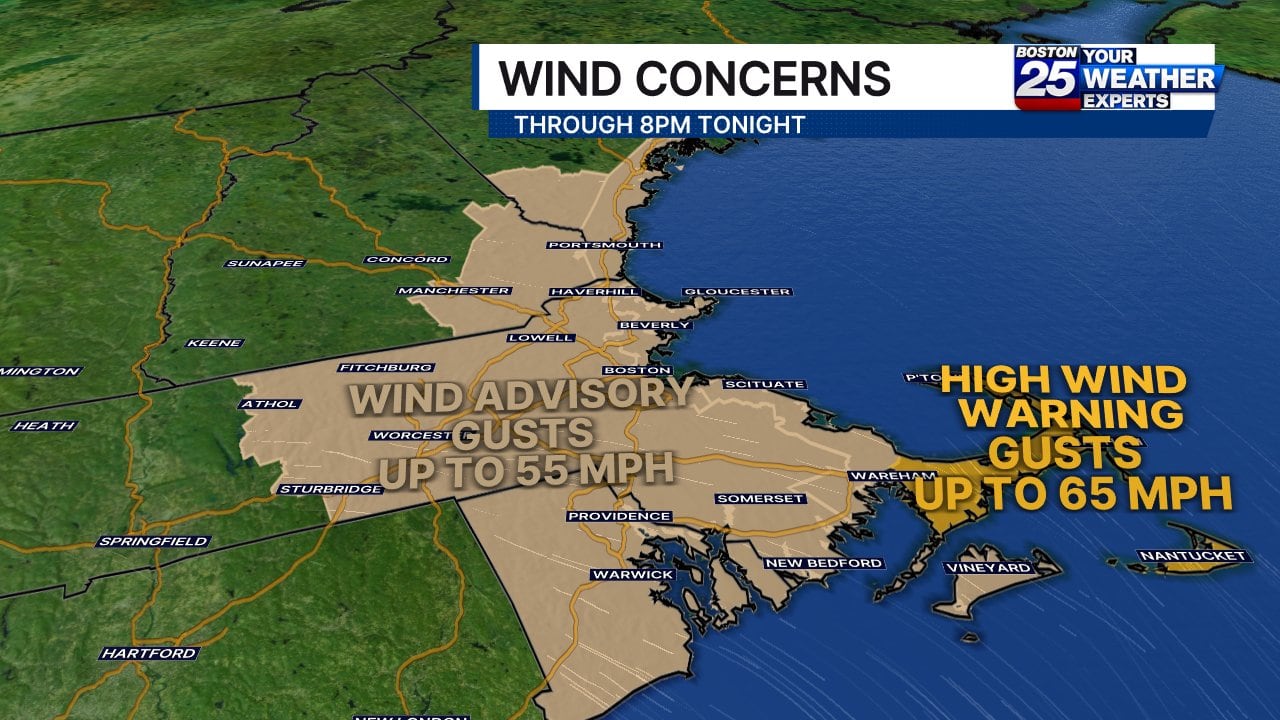 Wind warning in effect until late Saturday