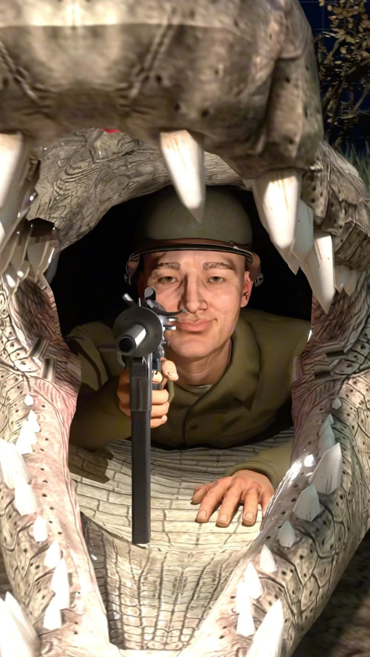 Did guerrillas really hide inside fake swamp crocodiles?