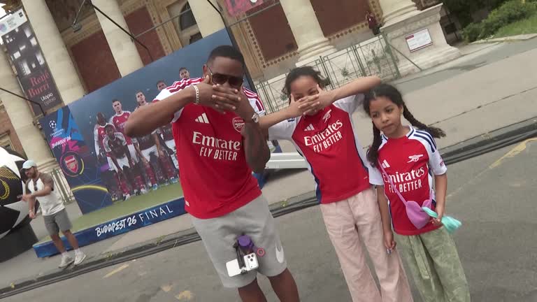 Excitement builds in Budapest ahead of Arsenal–PSG Champions League ...