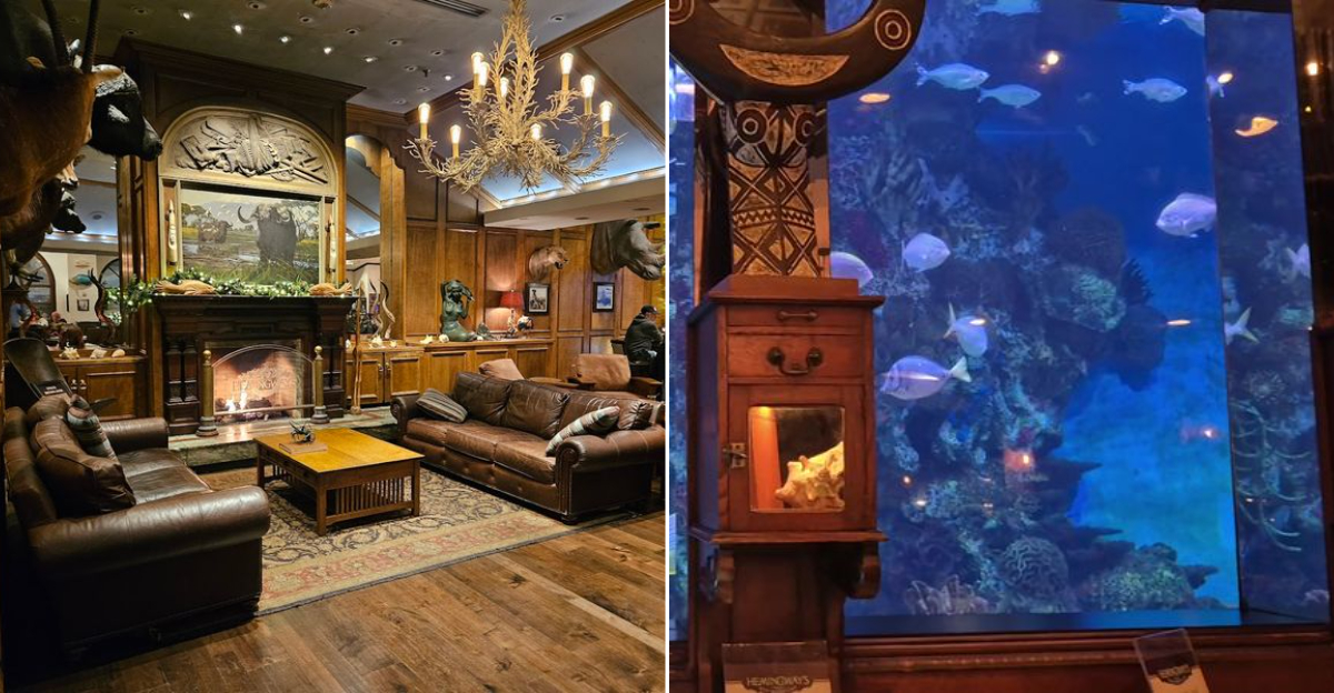 Dine surrounded by a giant saltwater aquarium at this Missouri ...