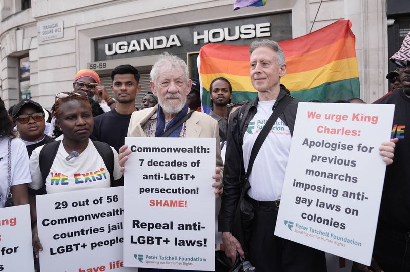 Sir Ian McKellen marches through London calling for end to 'appalling ...