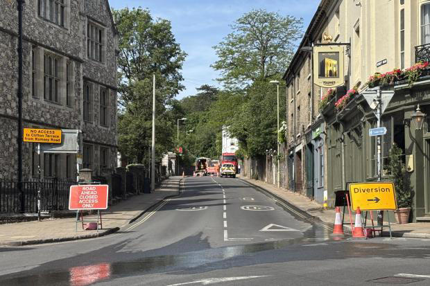 Busy city road set to reopen after water works completed
