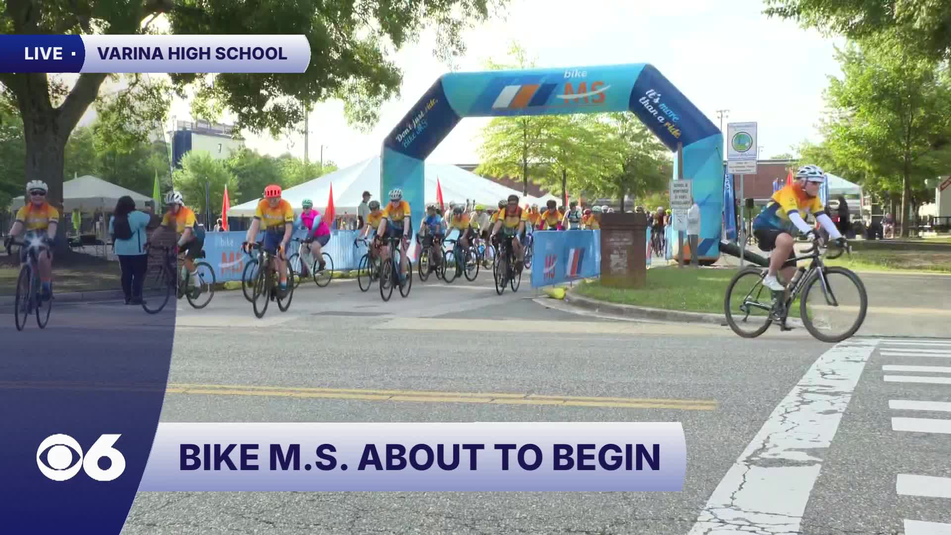 Watch riders set off for 2026 Bike MS: Colonial Crossroads