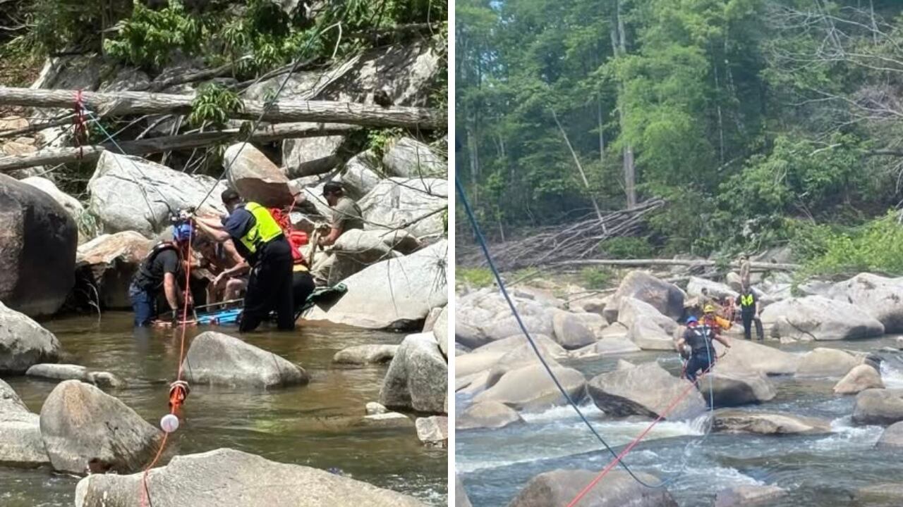 Man rescued from Watauga River after cliff fall