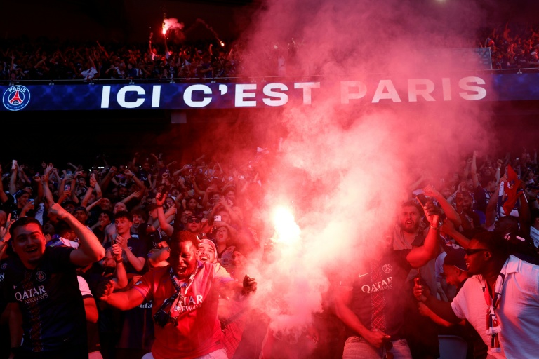 Far from scene of triumph, PSG's Paris home thunders with joy