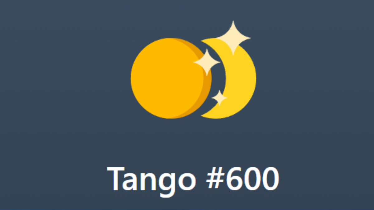Today’s tango #600 LinkedIn answer (May 30, 2026)