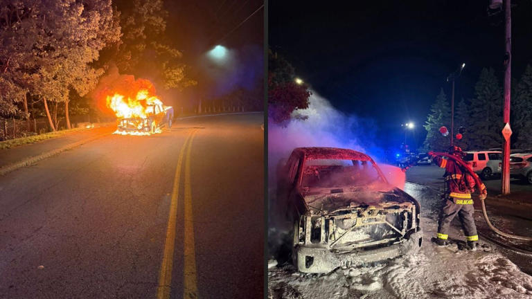 Crews extinguish vehicle fire, respond to crash in Attleboro