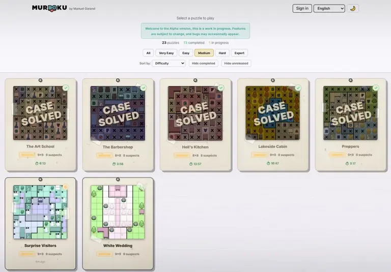 This murder mystery sudoku might be my new puzzle game obsession