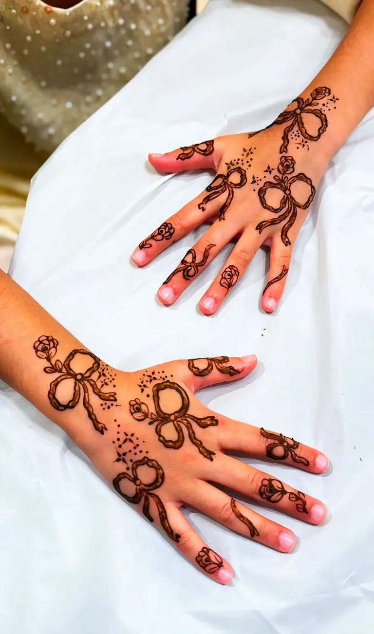 Photos: From floral to crescents, different henna designs for Eid 2026