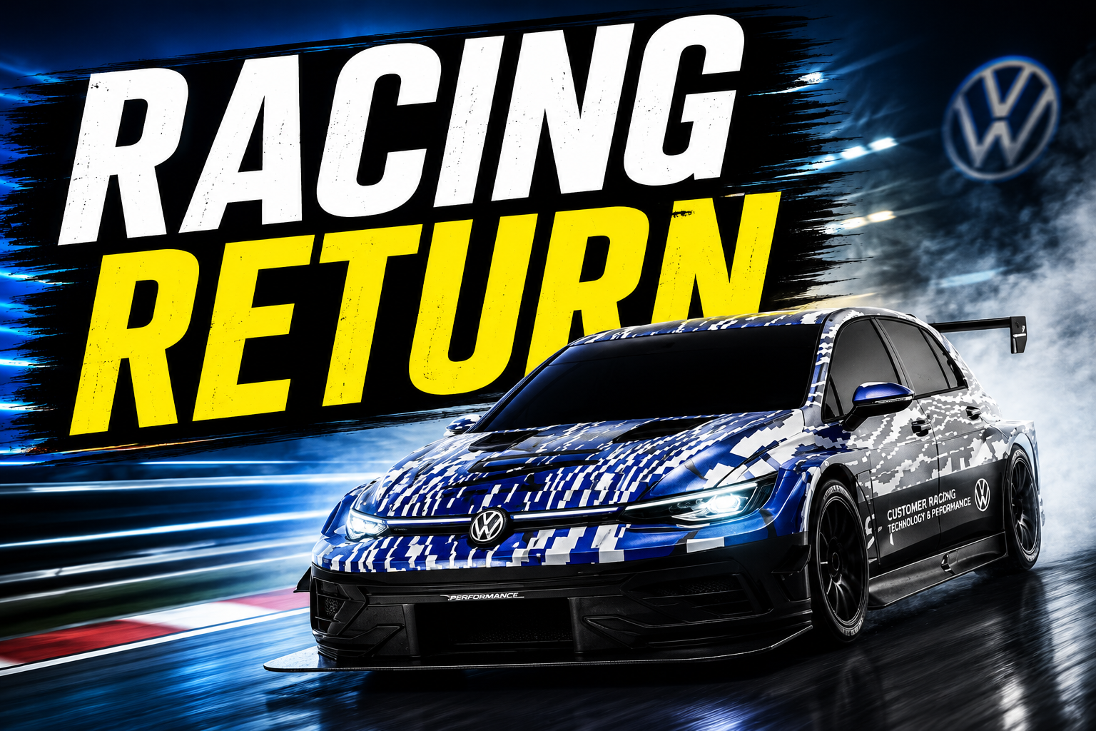 Volkswagen R unveils Golf R 24H show car ahead of 2027 Nürburgring return