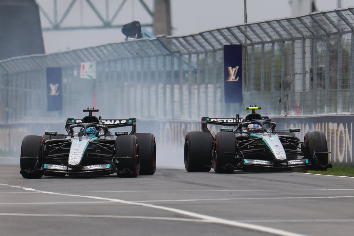 Mercedes werpt nieuw licht op duel Russell-Antonelli: "Iets te spannend"