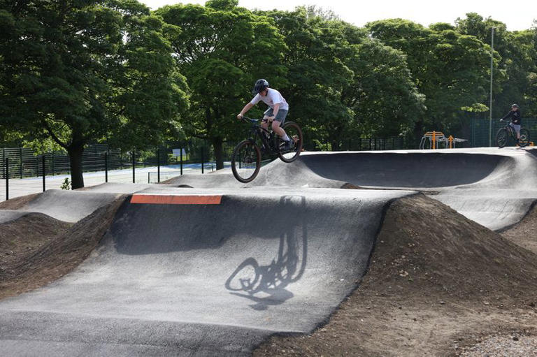 BMX pump track opens in Tyneside attracting visitors from across the region