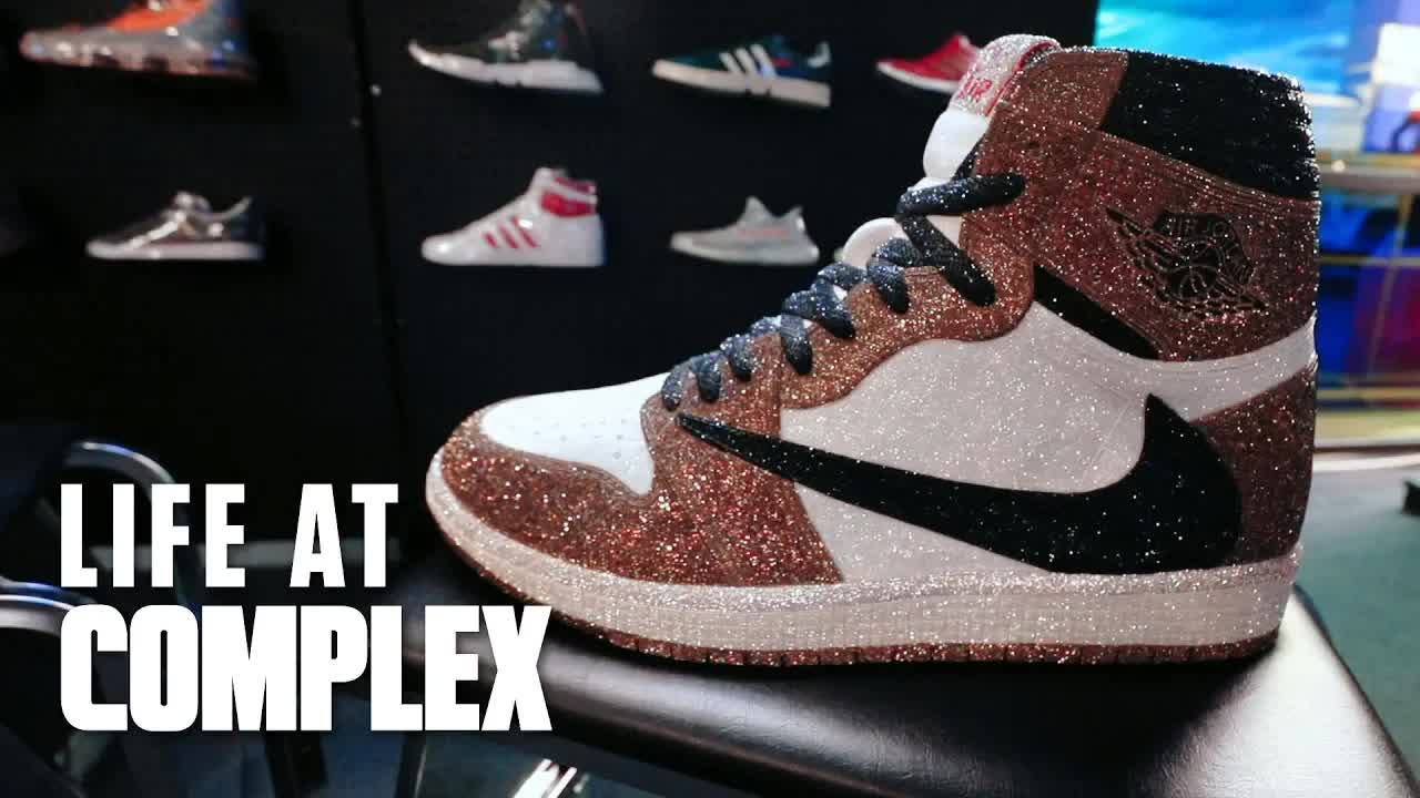 Travis Scott Air Jordan 1 art piece for $75,000!