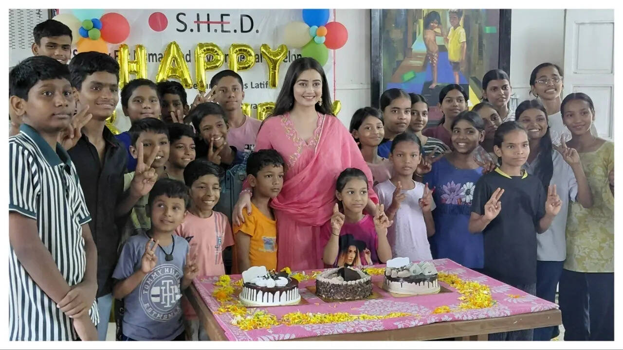 Chahat Pandey on celebrating her birthday with underprivileged children ...