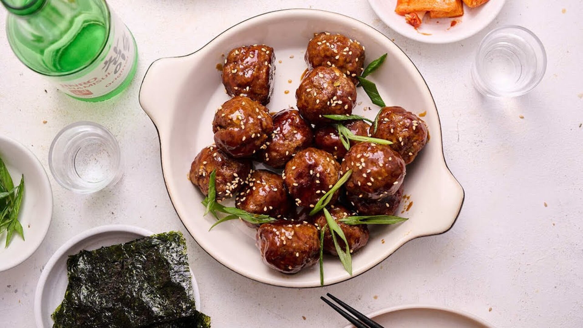 Bulgogi meatballs party appetizer recipe