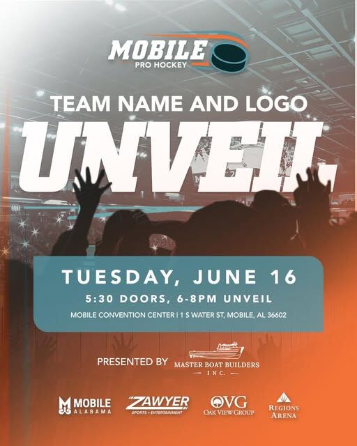 Public invited to Mobile Hockey team name and logo unveil