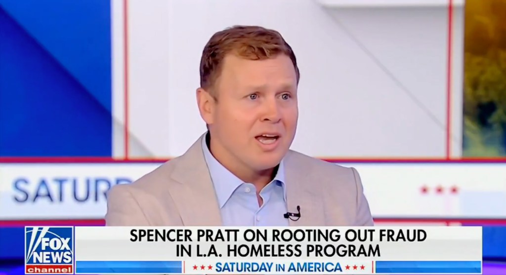 Spencer Pratt blasts Karen Bass and Gavin Newsom as alleged criminal ...