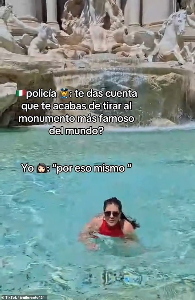 Another tourist goes for a swim in Rome's Trevi Fountain - before ...
