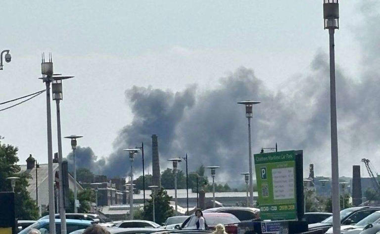 Huge plumes of smoke seen across Medway following fire in Ordnance ...