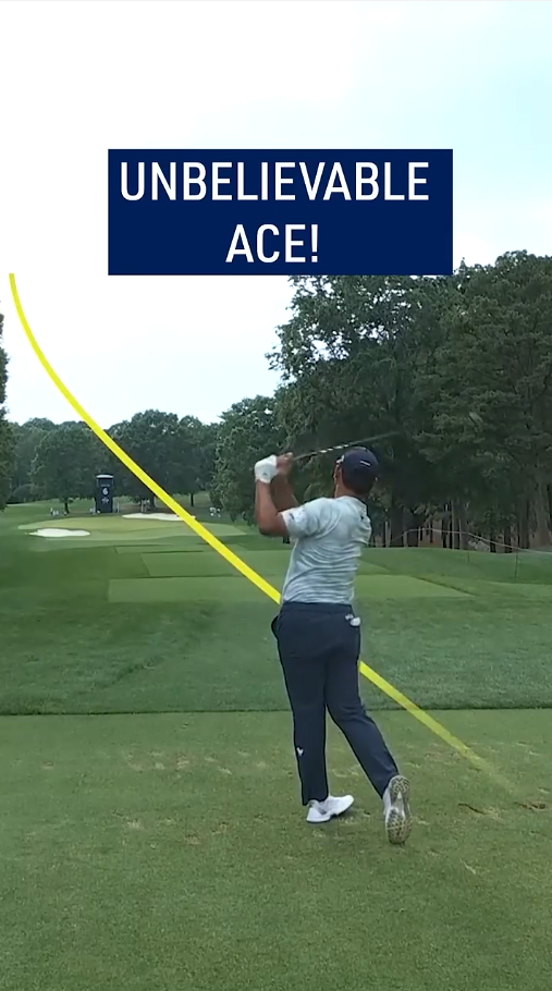 Watch the longest hole-in-one ever recorded at a major championship