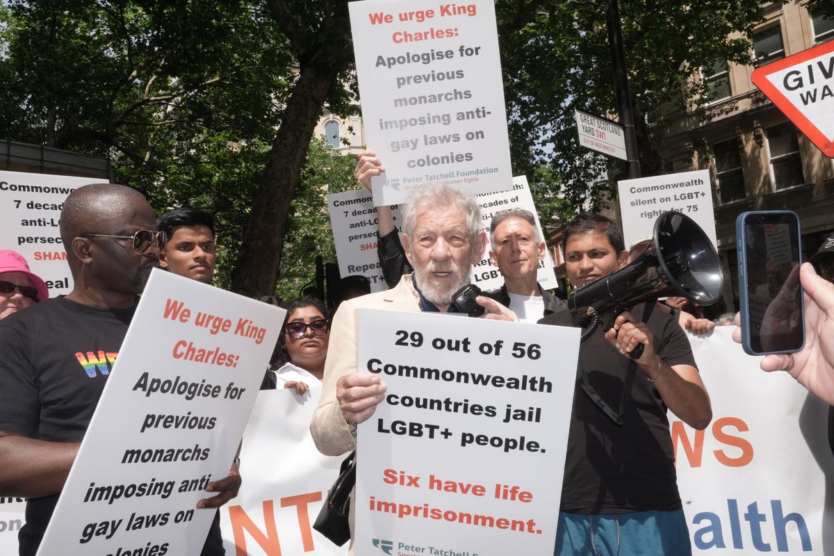 Sir Ian McKellen joins march against 'appalling' LGBTQ+ laws in ...
