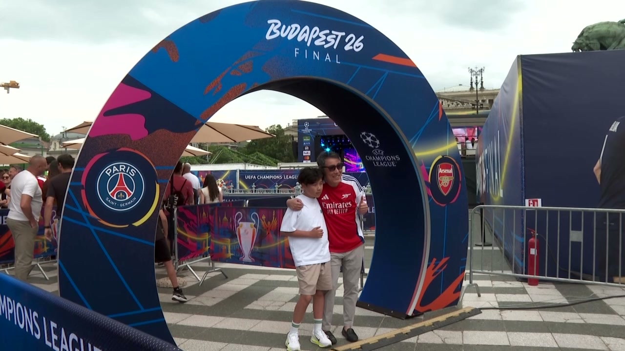 Excitement in Budapest ahead of Arsenal–PSG Champions League showdown